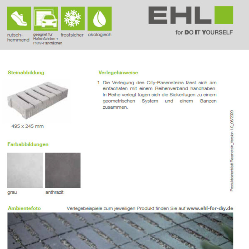 Downloads | EHL for DIY | Pflastersteine, Betonstufen, Palisaden
